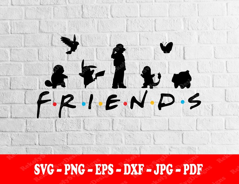POKEMON FRIENDS, Svg, T-shirt, Sticker, Mug Wrap, Vector, Sublimation ...
