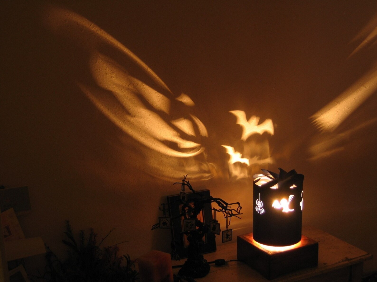 Spinning Lamp Shade Halloween | Etsy