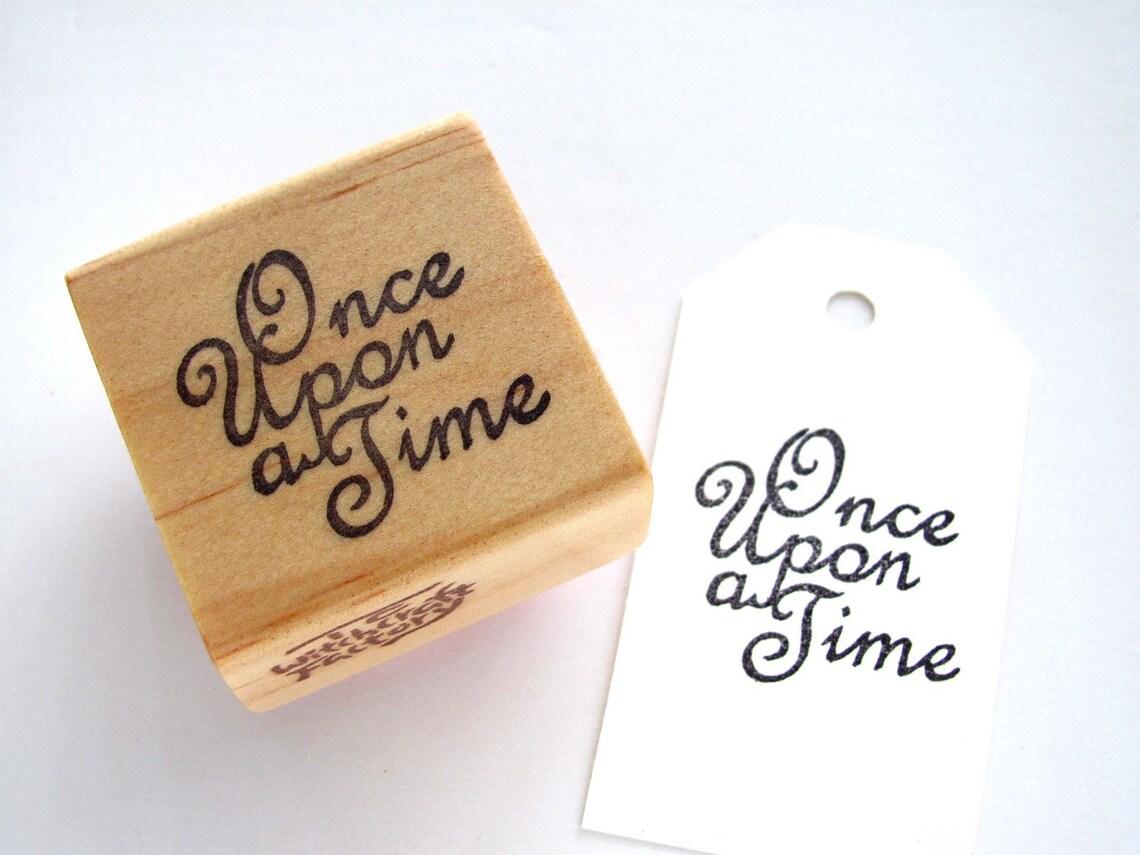 Once Upon a Time Hand Carved Stamp | Etsy