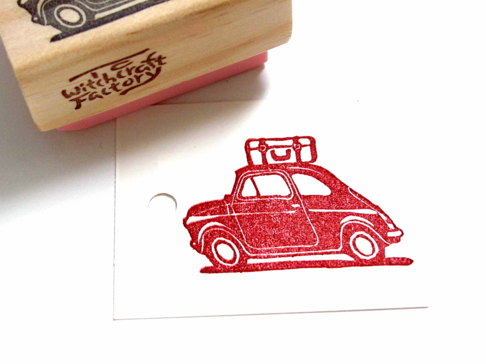 Road Trip Stamp Hand Carved Rubber Stamp - Etsy