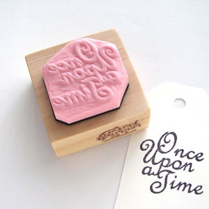 Once Upon a Time Hand Carved Stamp - Etsy