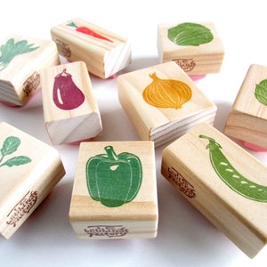 Pepper Stamp, Hand Carved Vegetable Stamp - Etsy