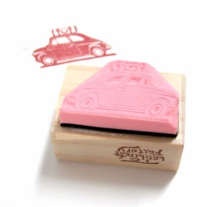 Road Trip Stamp, Hand Carved Rubber Stamp - Etsy