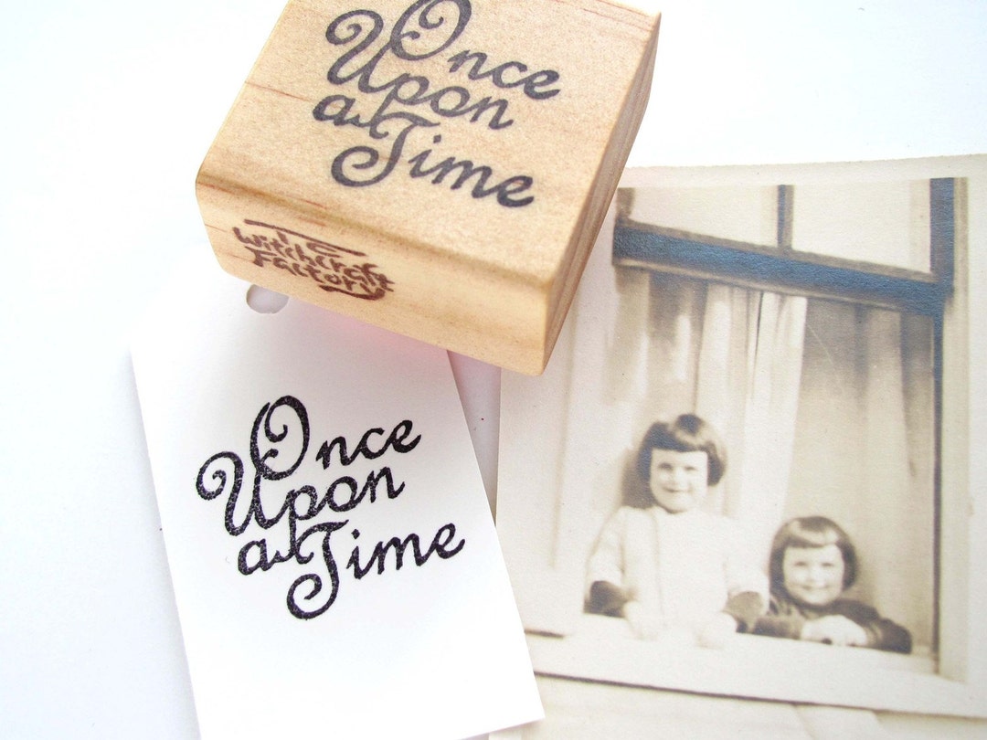 Once Upon a Time, Hand Carved Stamp - Etsy