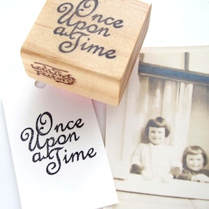 Once Upon a Time Hand Carved Stamp - Etsy