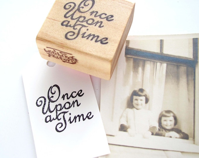 Once Upon a Time Hand Carved Stamp - Etsy
