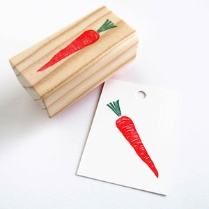 Carrot Stamp, Hand Carved Vegetable Stamp - Etsy