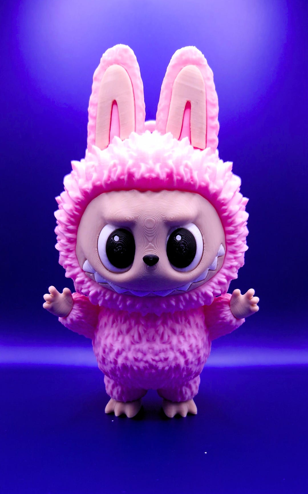 3D Printed Labubu With Moving Eyes and Hook for Keychain - Etsy