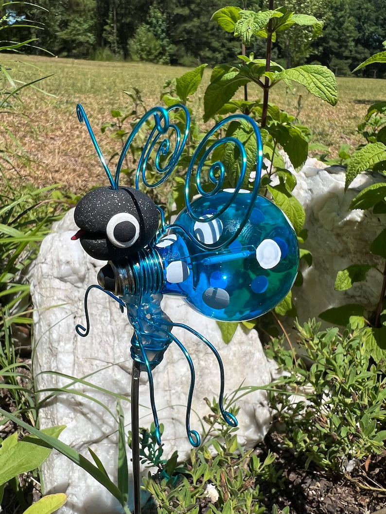 Ladybug Garden Stake, Potted Plant Decor, Gifts for Her, - Etsy
