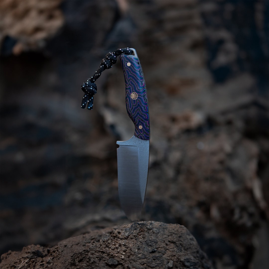 Handmade Customizable Neck Knife for Camping, Personalized Knife With Handmade Leather Sheath ...