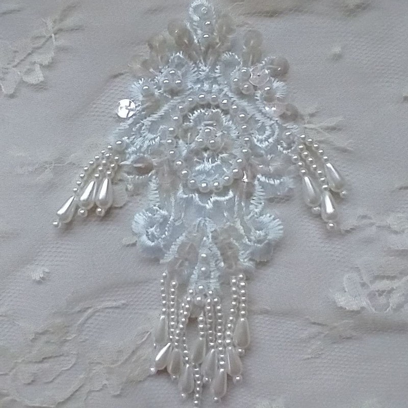 White Applique - Etsy