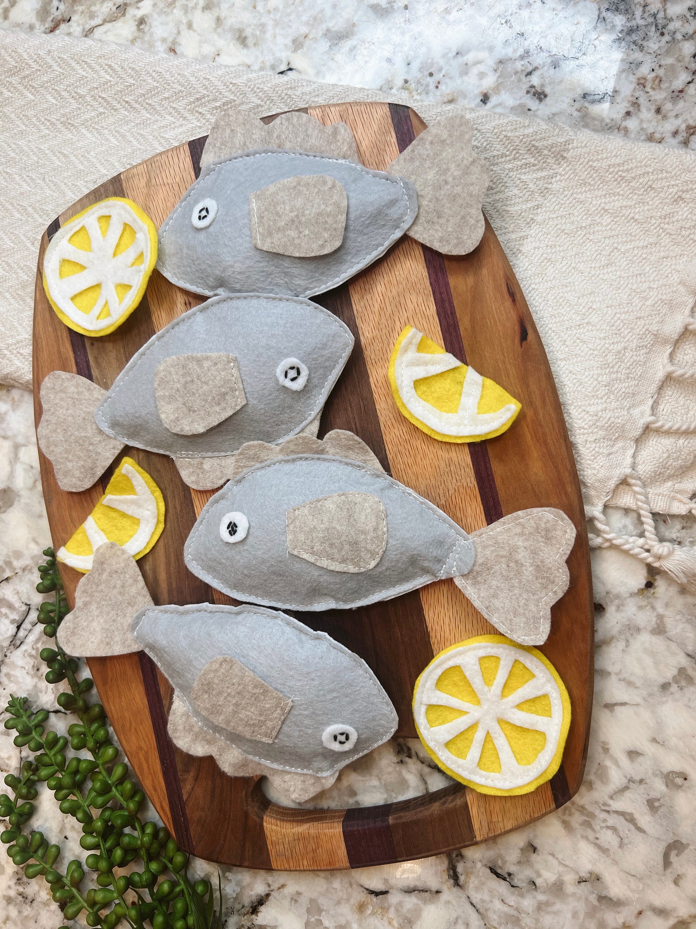 Felt Play Fish Platter Set - Etsy