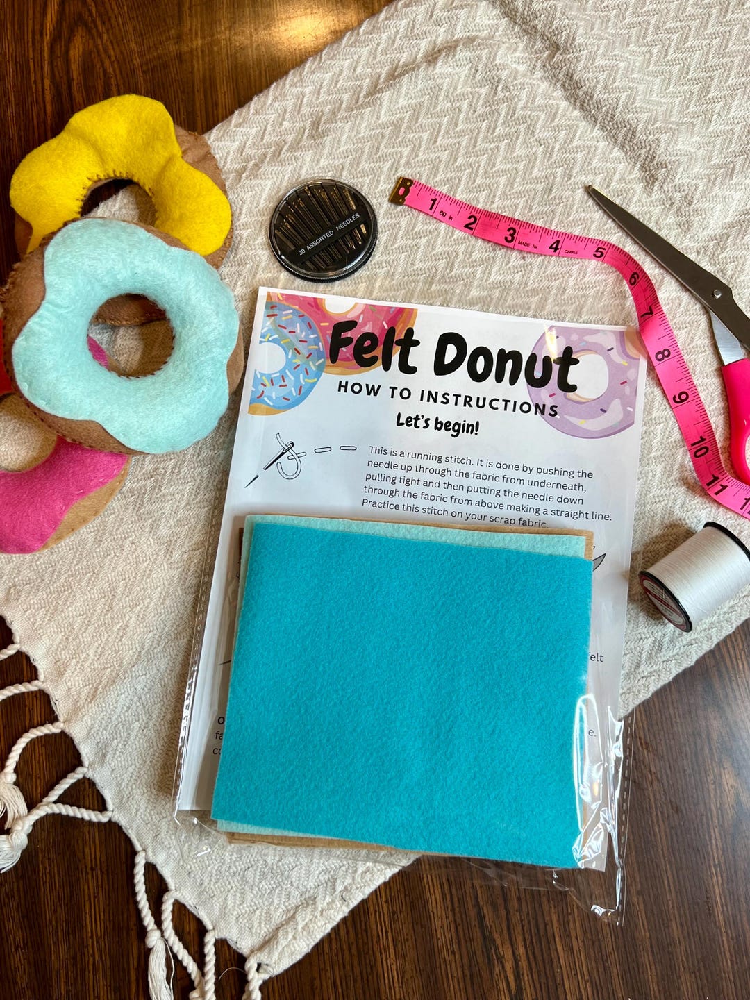 Felt DIY Donut Kit| Sew Your Own Felt Donut| Felt Craft| Felt Donut ...