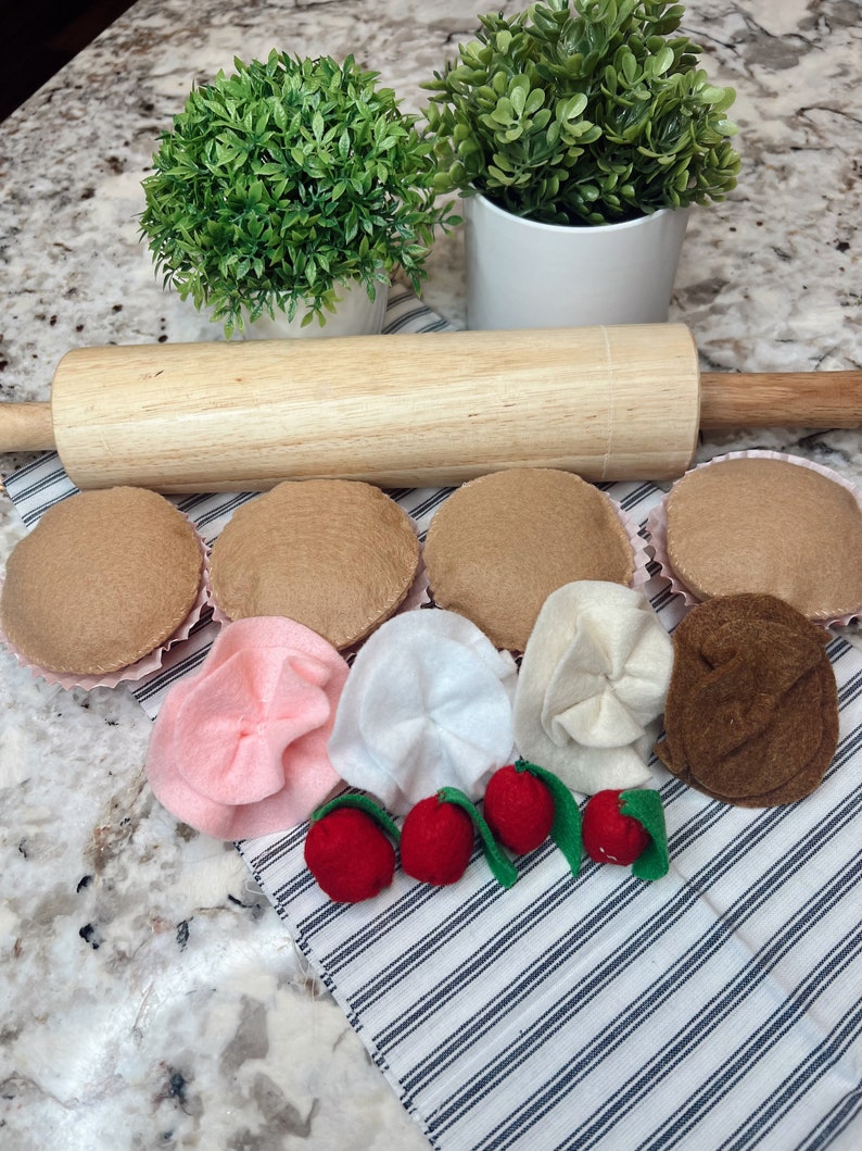 Felt Play Cupcake Making Set - Etsy
