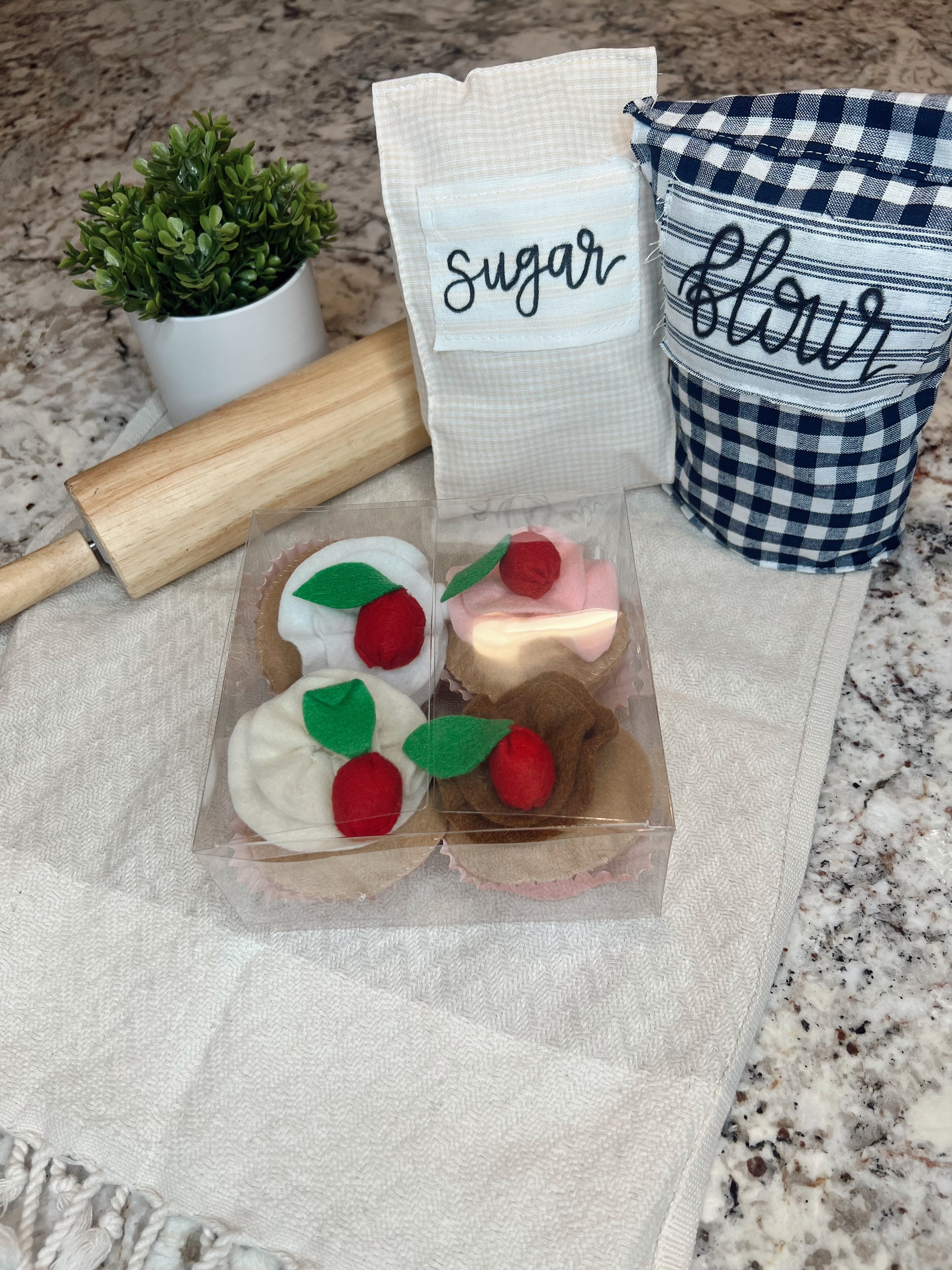 Felt Play Cupcake Making Set - Etsy