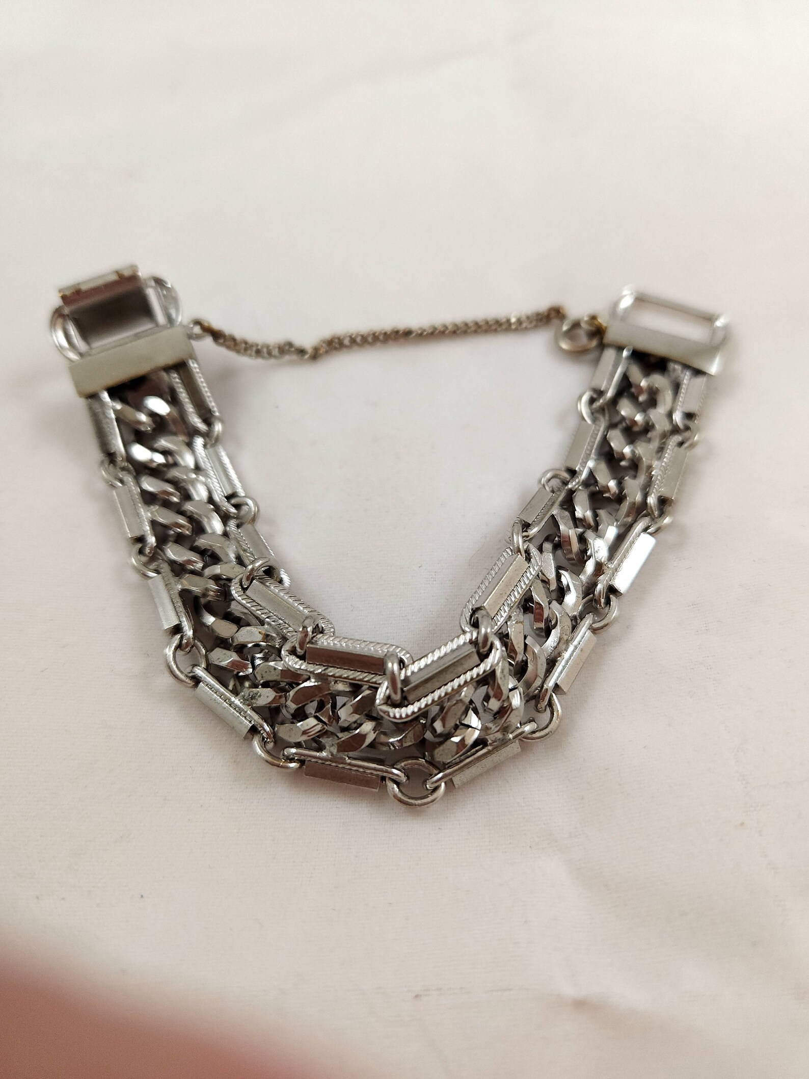Kafin of New York Silver Colored Heavy Link Bracelet - Etsy