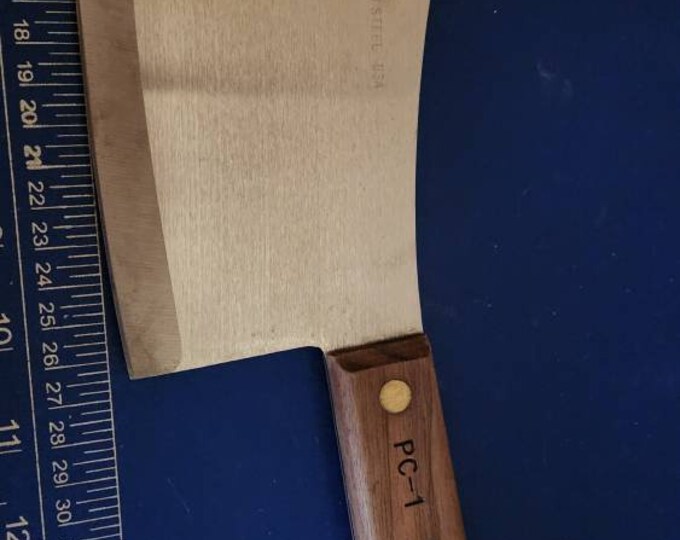 Vintage Old Chicago Meat Cleaver, Carbon Steel - Etsy