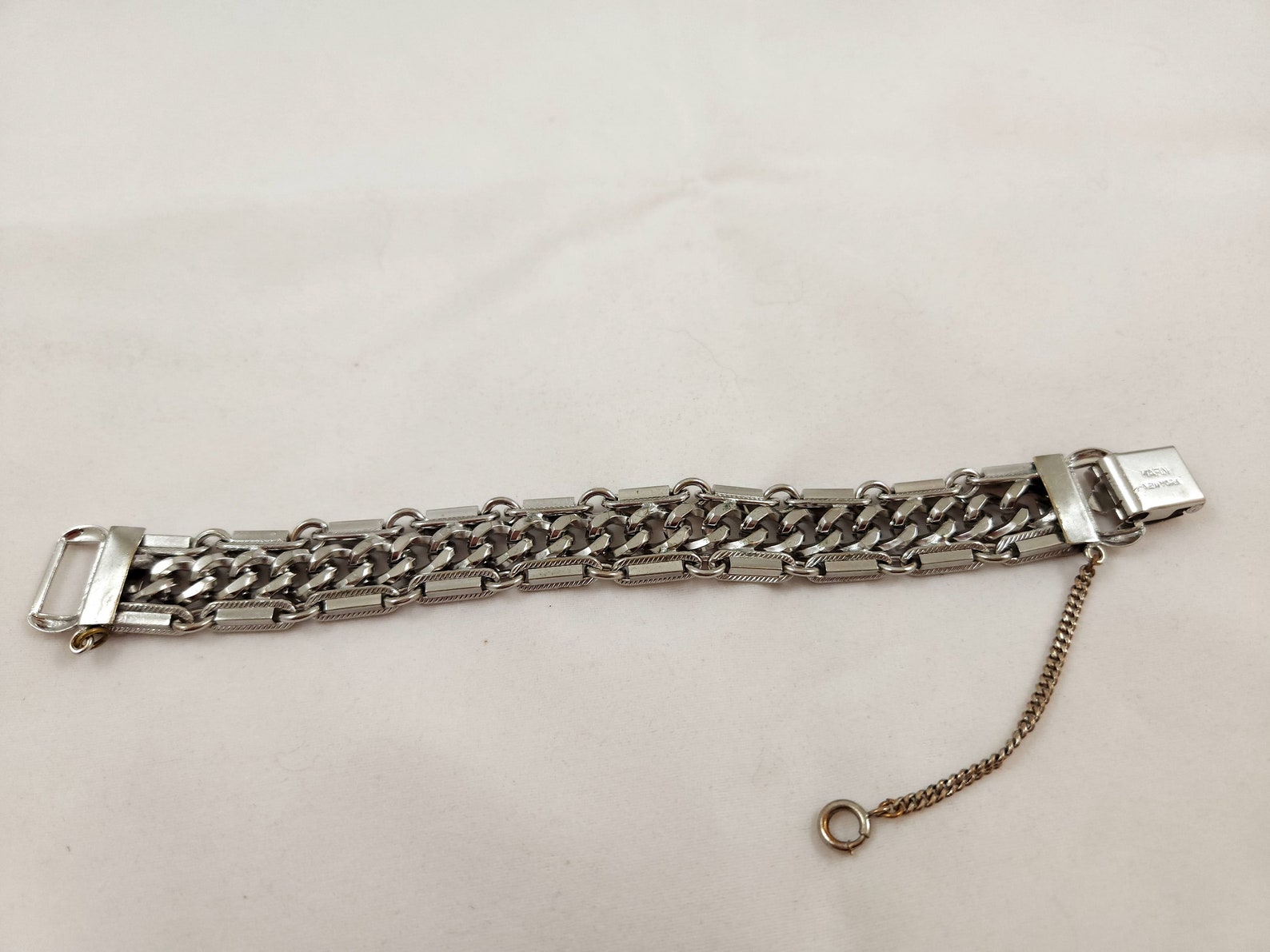 Kafin of New York Silver Colored Heavy Link Bracelet - Etsy