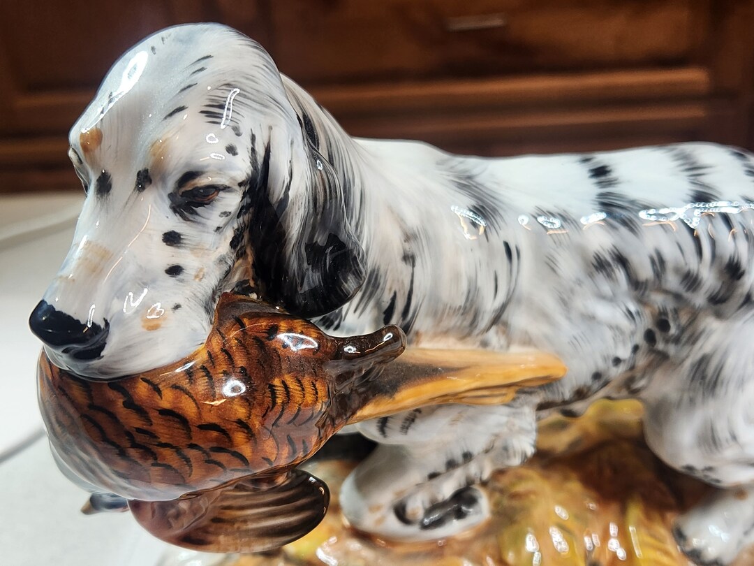 Large Royal Doulton English Setter With Pheasant - Etsy