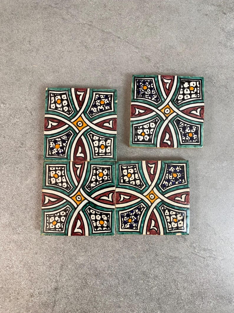 Ceramic Tiles 10/10cm Hand-painted Home Decor Tiles Bathroom Tiles. - Etsy