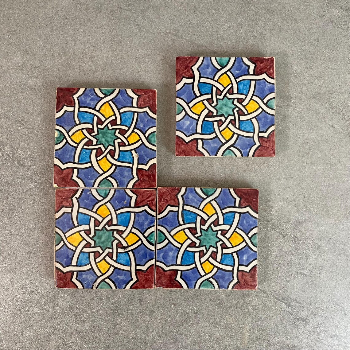 Moroccan Zellige Kitchen Tiles Wall Tiles Hand-painted Home Decor Tiles ...