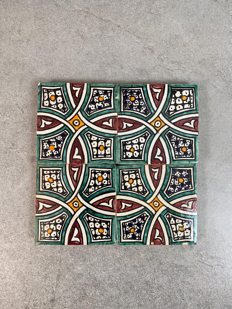 Ceramic Tiles 10/10cm Hand-painted Home Decor Tiles Bathroom Tiles. - Etsy