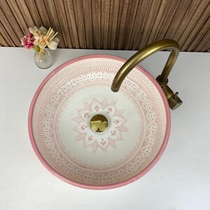 Bathroom Vessel Sink Hand-painted Basin. - Etsy