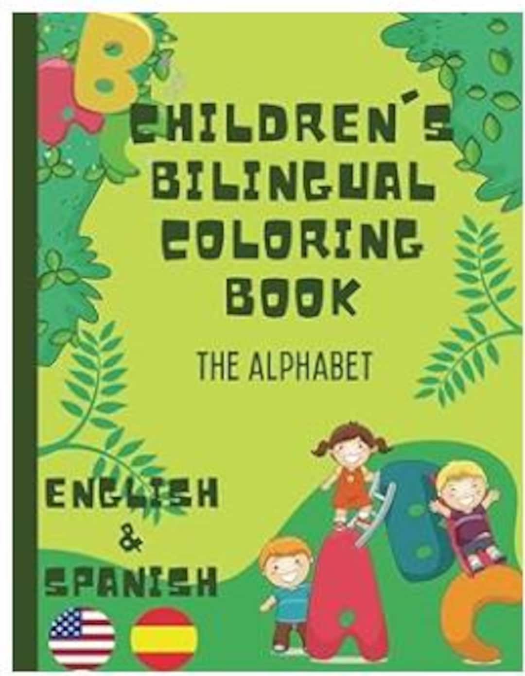 Bilingual Coloring Book - Etsy