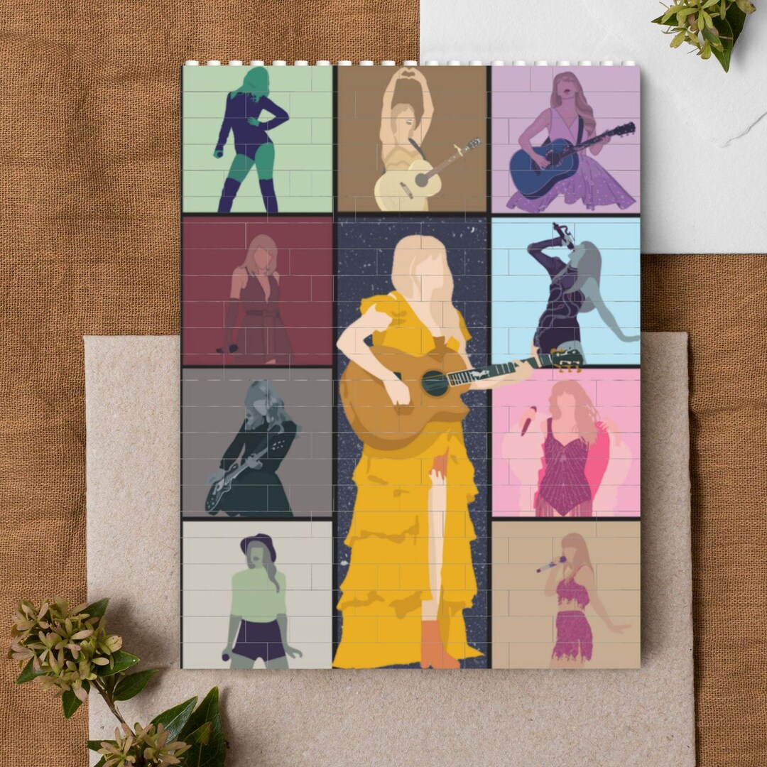 Eras Tour Style Blocks Puzzle, TS DIY Gift Idea,little Swiftie Eras ...