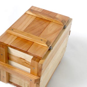 Handcrafted Rustic Wood Box - Unique Wooden Storage Solution for Home ...