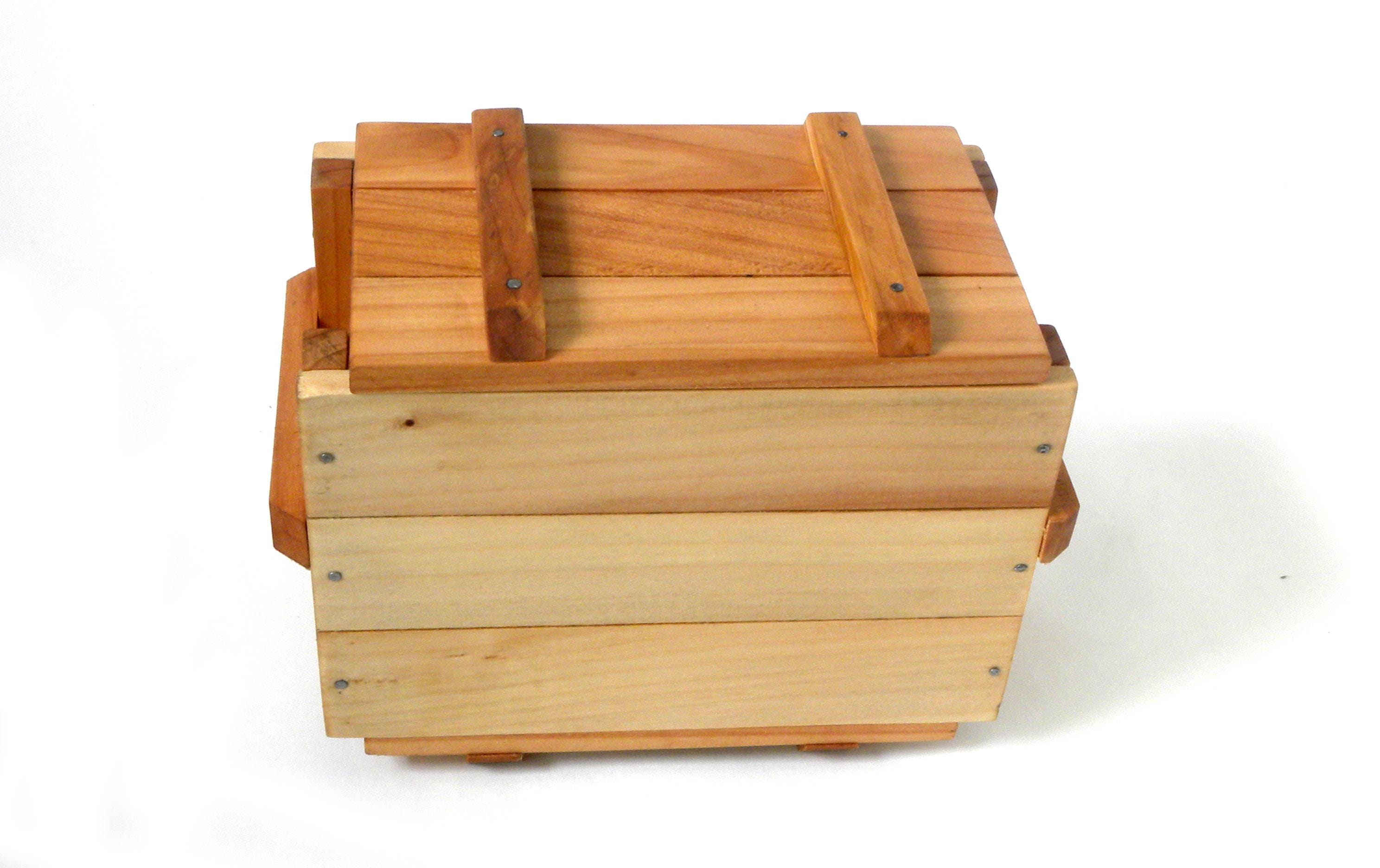 Handcrafted Rustic Wood Box - Unique Wooden Storage Solution for Home ...