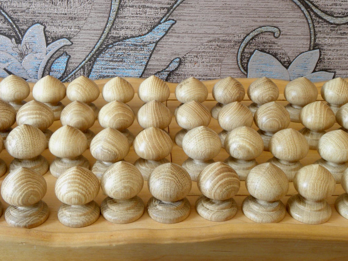 Custom Wood Finials 50, Ends Made of Oak Wood - Etsy