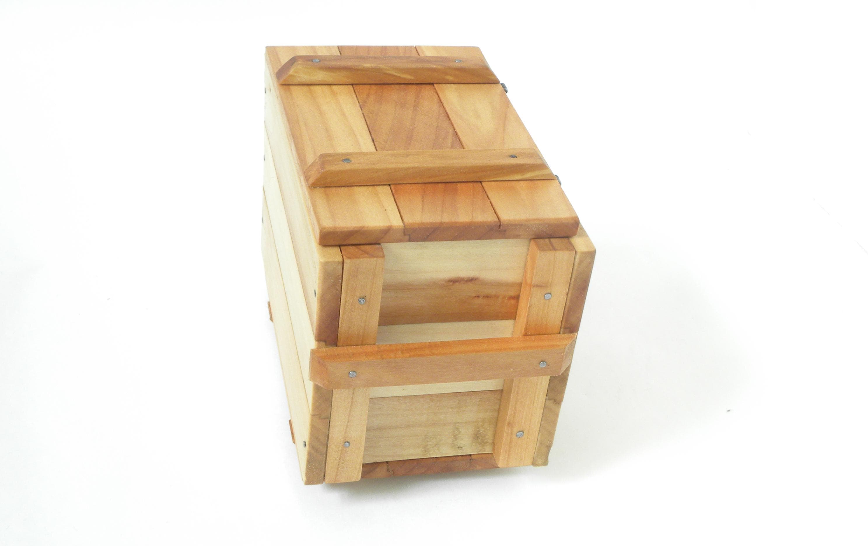 Handcrafted Rustic Wood Box - Unique Wooden Storage Solution for Home ...