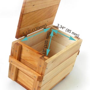 Handcrafted Rustic Wood Box - Unique Wooden Storage Solution for Home ...