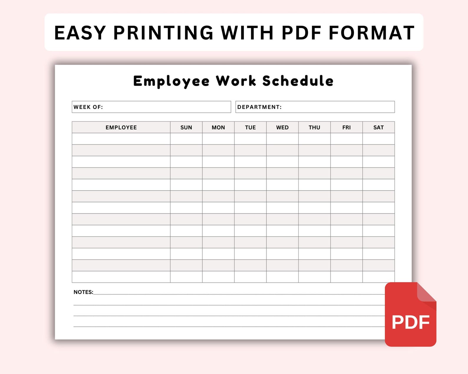 Employee Work Schedule, Employee Work Schedule Template, Employee ...