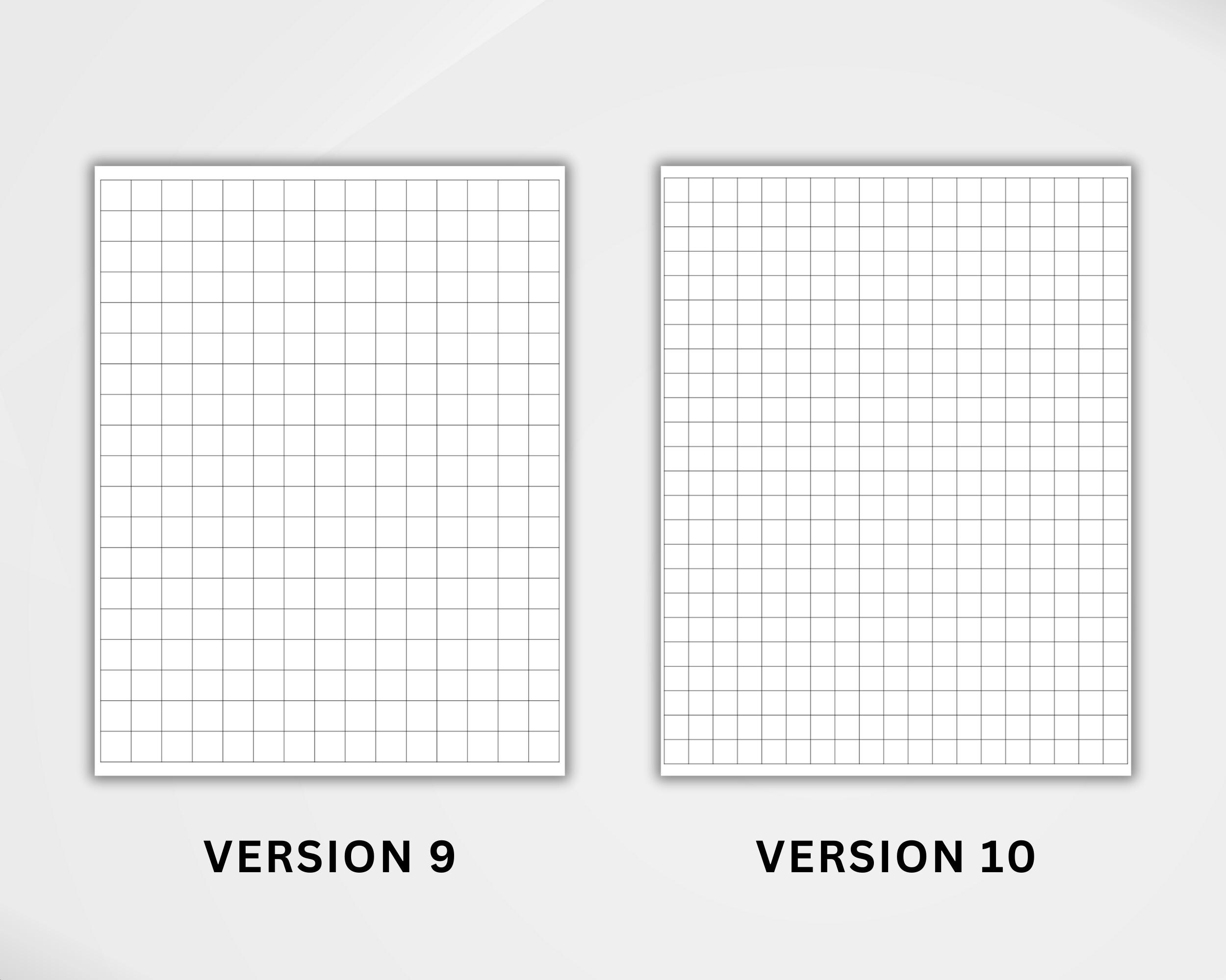 Graph Paper Bundle Printable, Graph Grid Paper, Squared Paper Digital ...