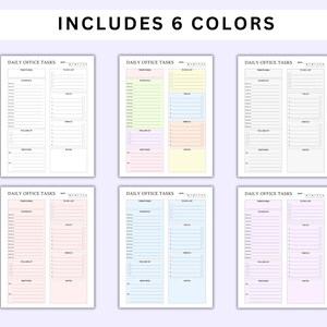 Printable Daily Office Tasks. Office To-do List Planner. Office Task ...