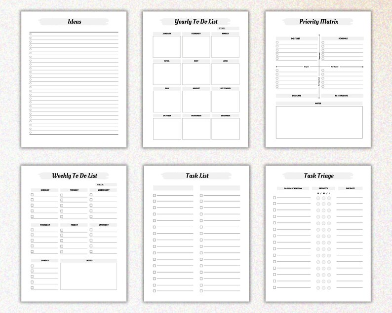 Editable Brain Dump Template for Canva & PDF, ADHD Daily Productivity ...