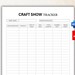 Printable Craft Show Tracker. Craft Show Order Form. Craft Fair ...