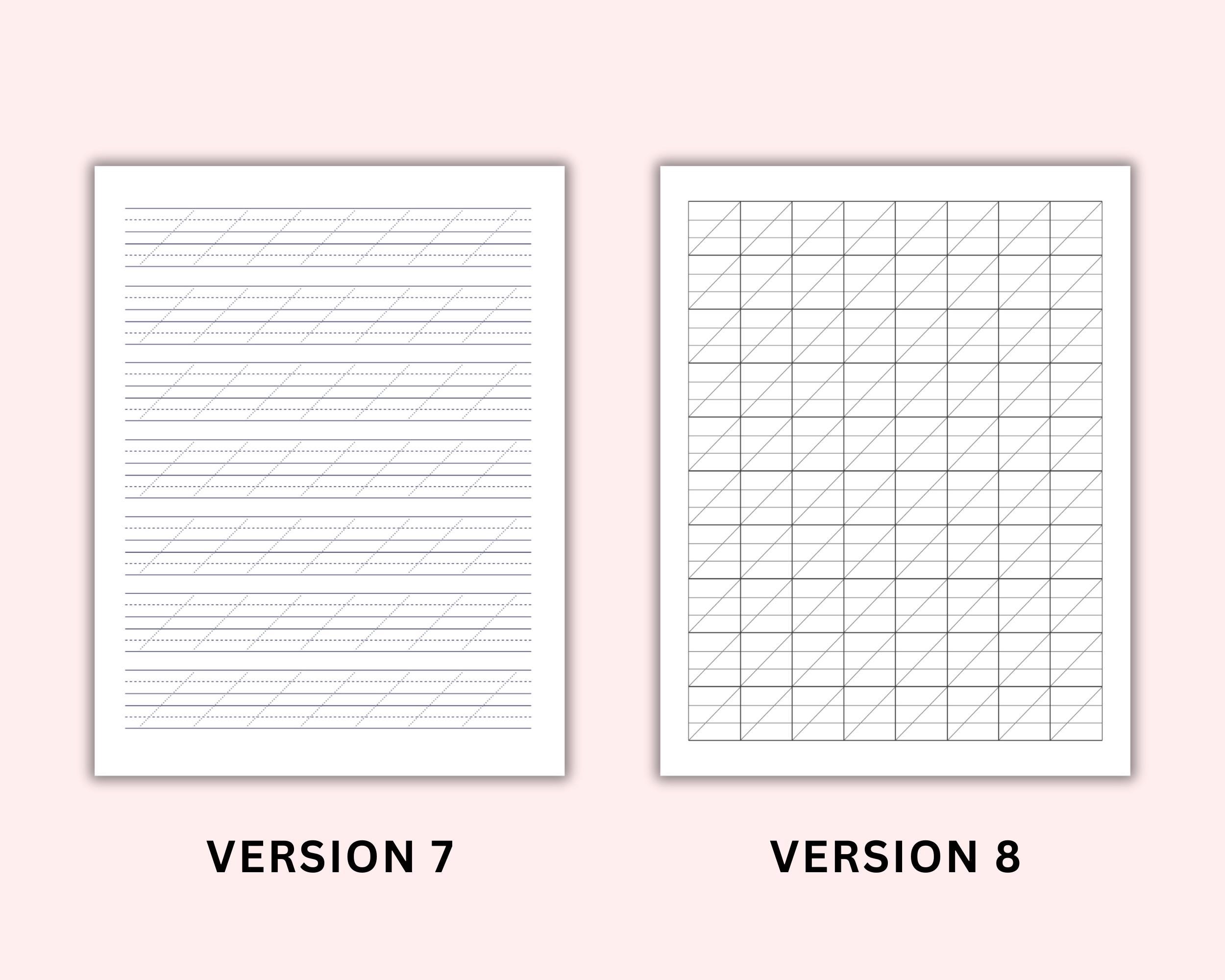 Calligraphy Practice Sheets Templates Printable. Calligraphy ...