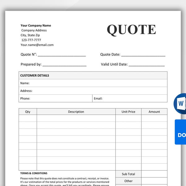 Google Doc Quote - Etsy UK
