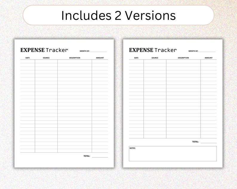 Expense Tracker. Printable Spending Tracker. Expense Log. Purchase Log ...