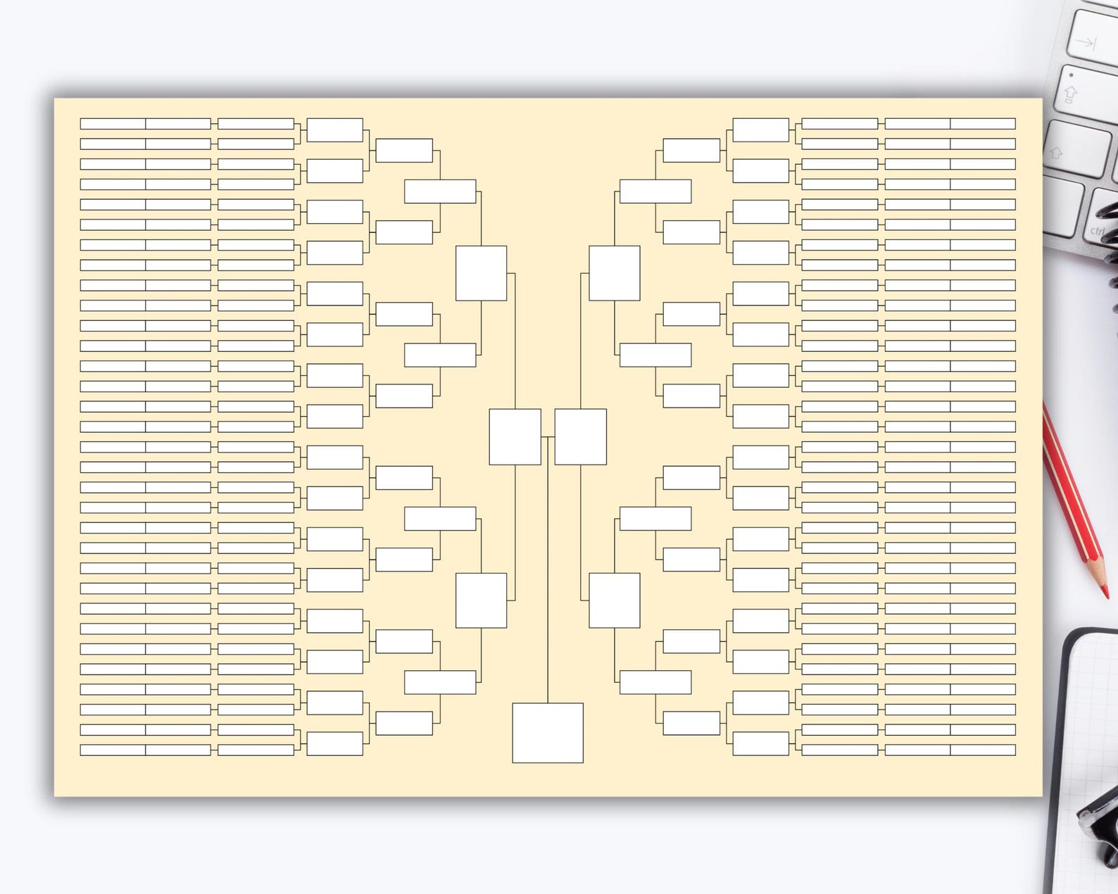 8 Generation Family Tree Chart, Genealogy Template, Printable Ancestry ...