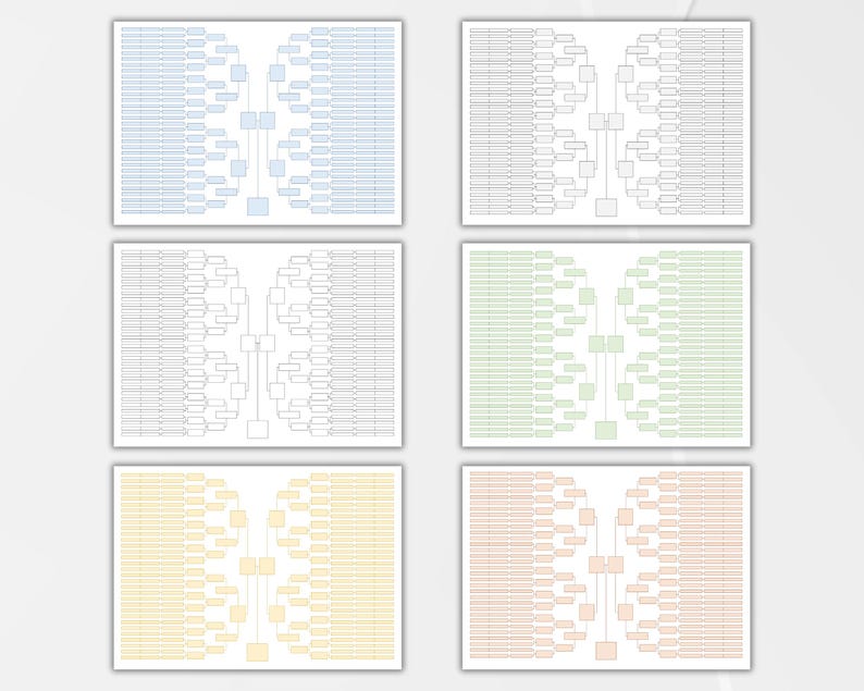 Family Tree Chart 8 Generation Printable, Genealogy Pedigree Template ...
