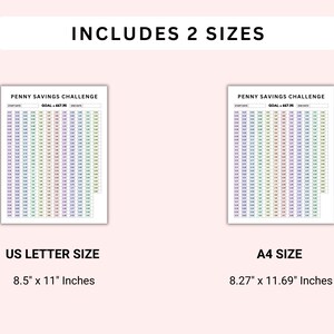 Penny Savings Challenge Printable | 365 Day 1p Saving Tracker | Daily ...