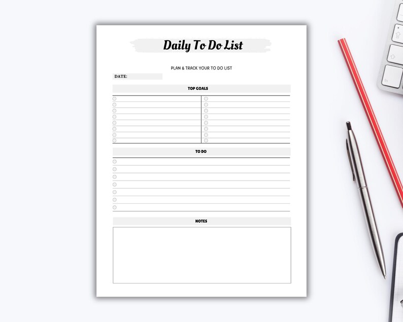 Editable Brain Dump Template for Canva & PDF, ADHD Daily Productivity ...