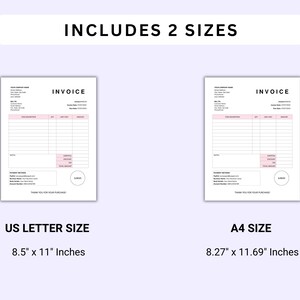 Invoice Template Word. Business Invoice Editable. Invoice Template ...
