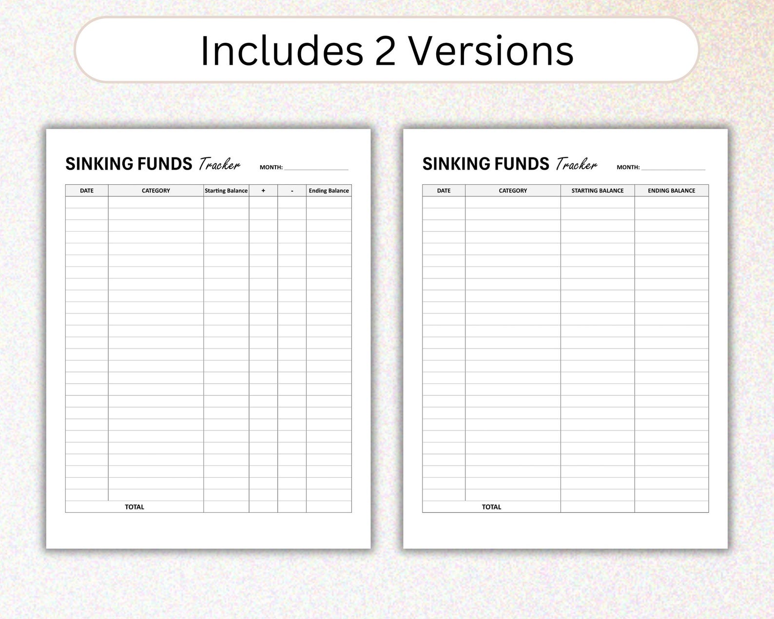 Sinking Funds Tracker Printable, Monthly Budget Planner, Savings Log ...
