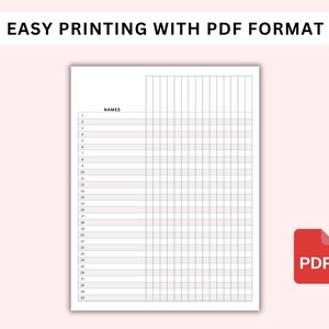 Printable Class Record. Classroom Grading Sheets. Class Gradebook ...