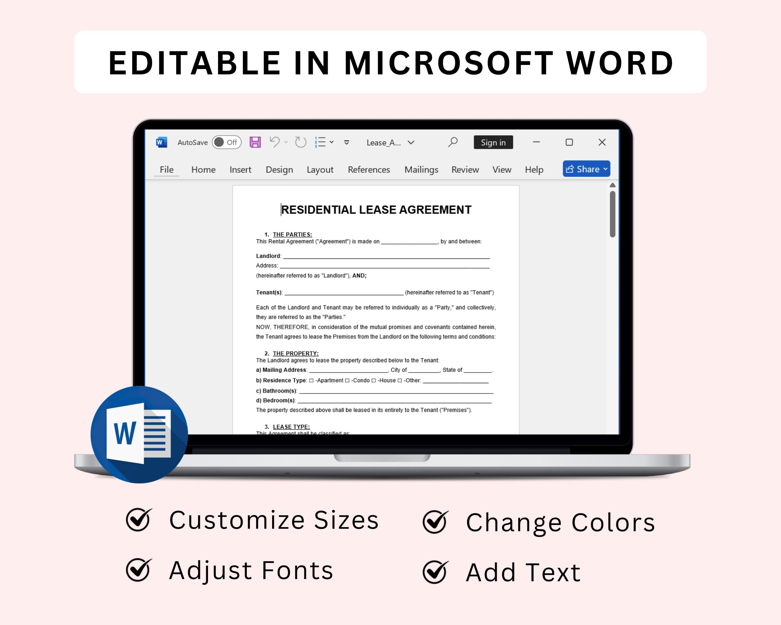 Editable Rental Agreement Templates. Printable Rental Agreements Form ...